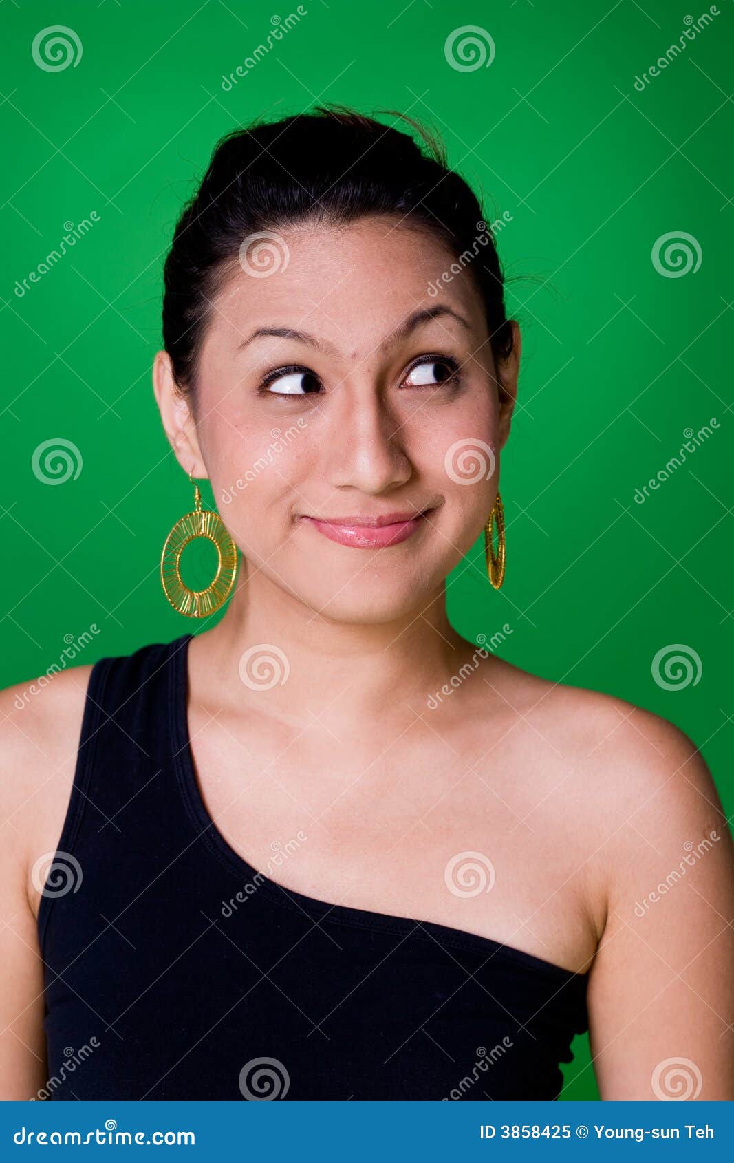 Expressive young girl stock image. Image of face, complexion - 3858425