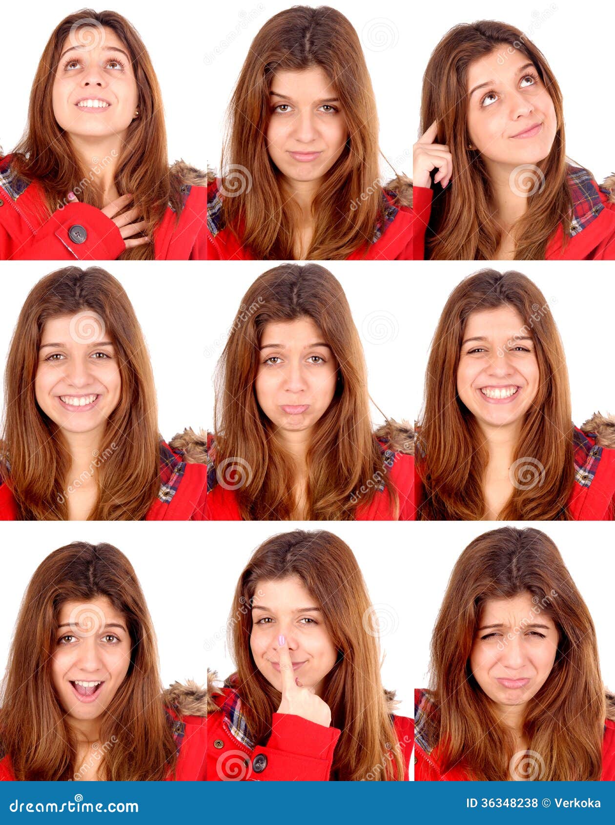 Expressive stock photo. Image of facial, mouth, multiple - 36348238