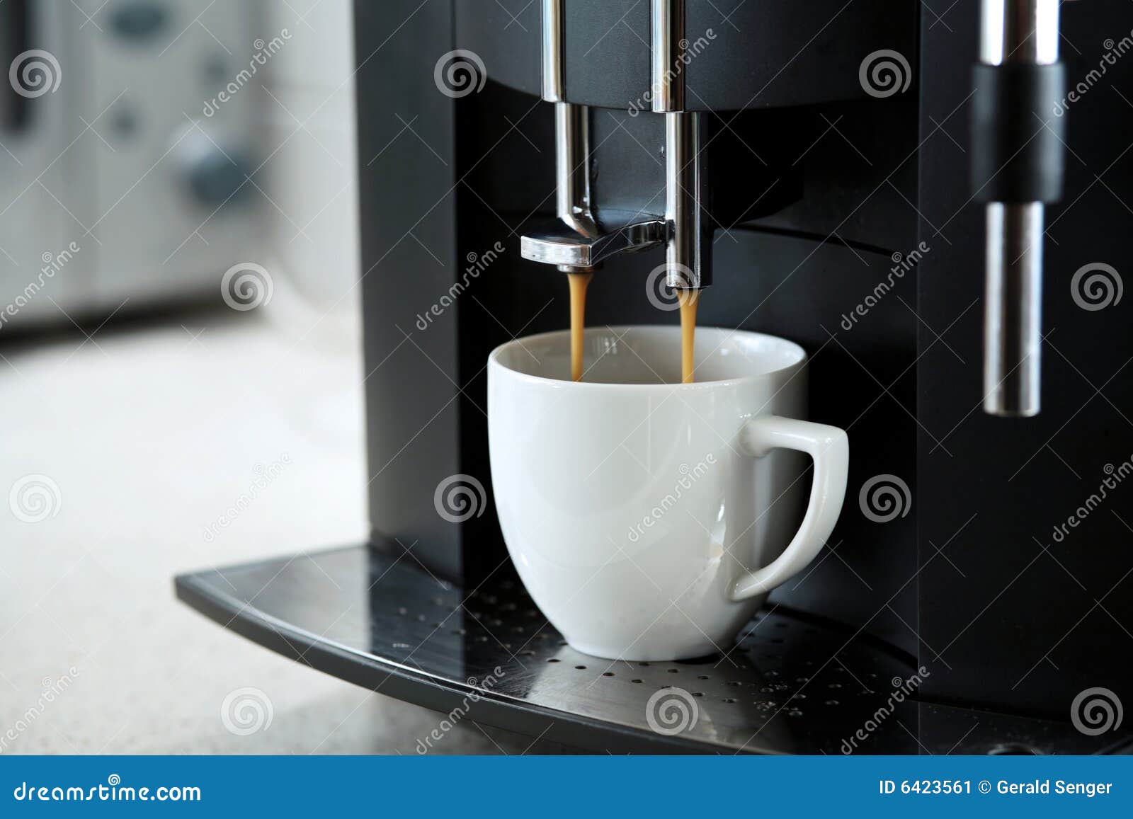 Expresso coffee machine stock image. Image of caffe, coffee - 6423561