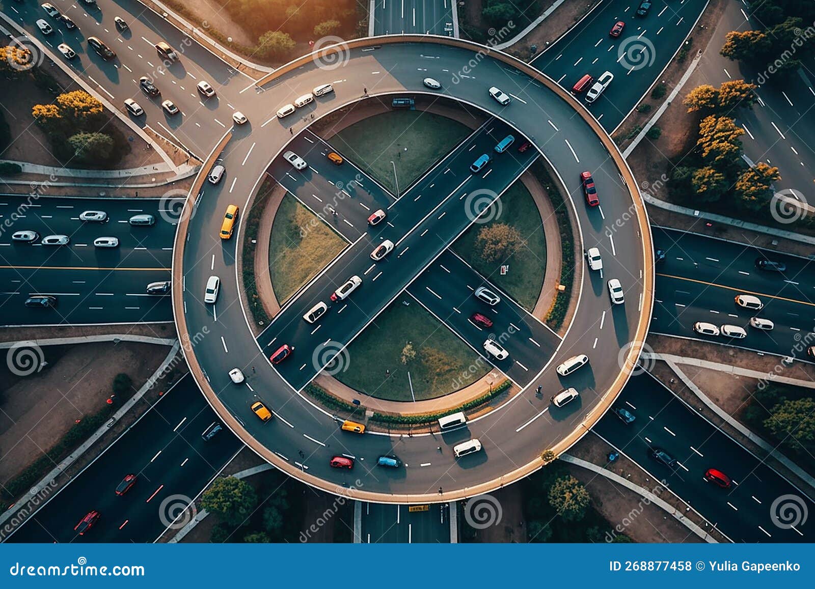 Expressway Car Traffic Transportation about Road in Big City ...