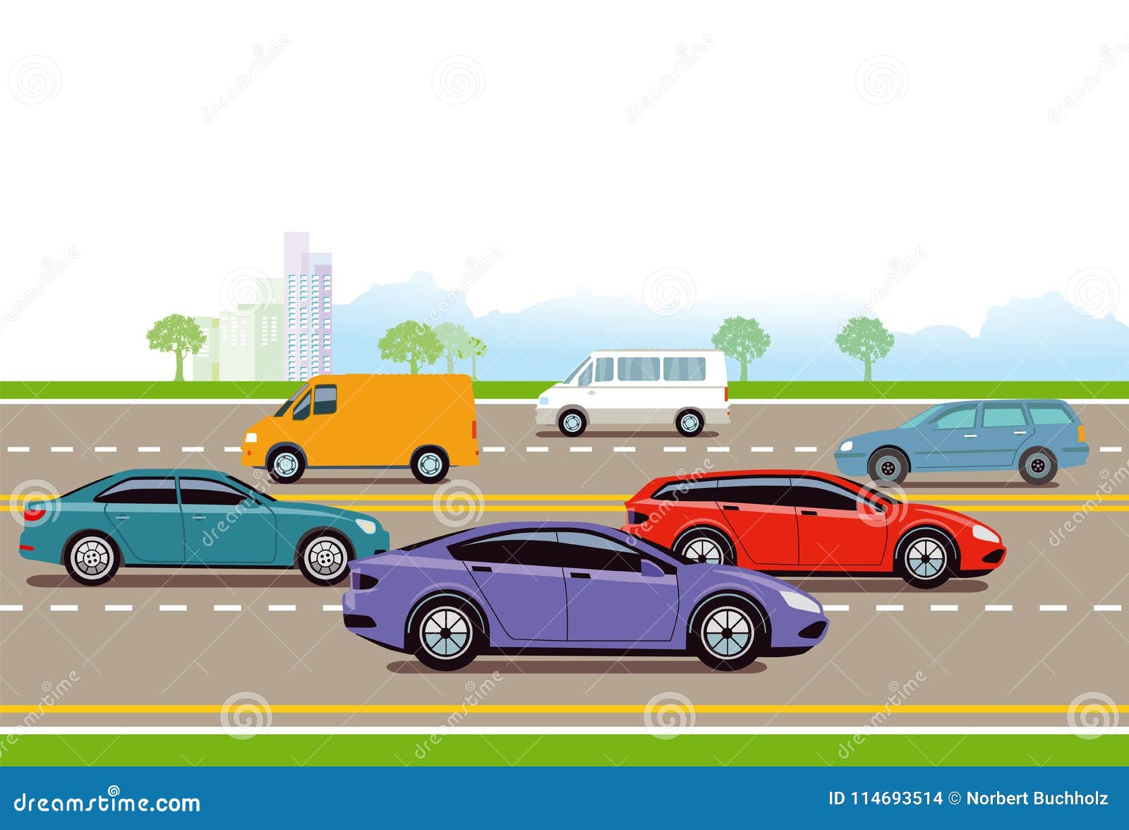 Expressway in city stock photo. Image of street, traffic - 114693514