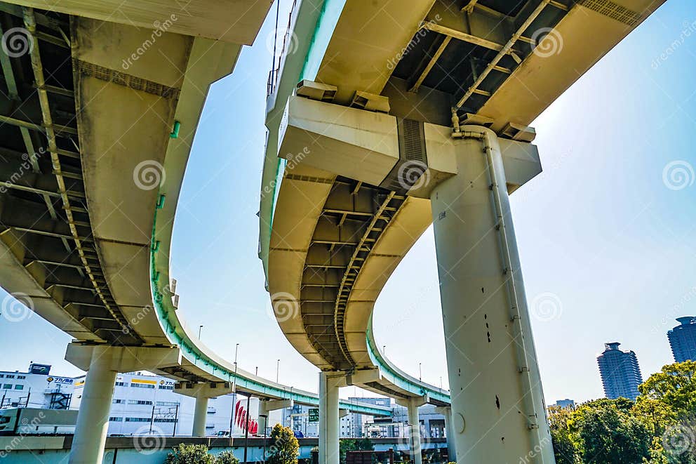 Expressway elevated lines stock image. Image of civil - 286742997