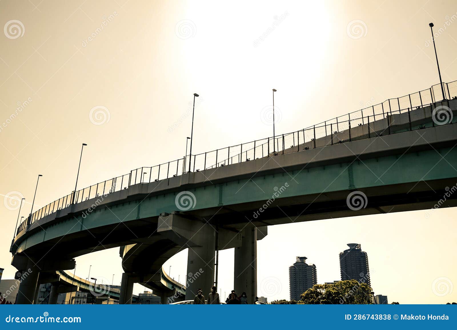 Expressway elevated lines stock photo. Image of traffic - 286743838