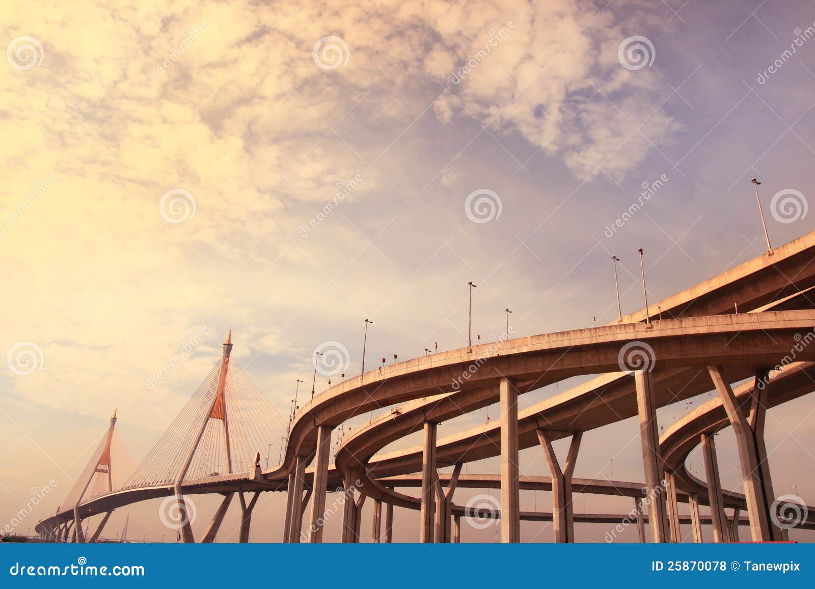 Expressway in Morning Time. Stock Photo - Image of bangkok, scene: 25870078