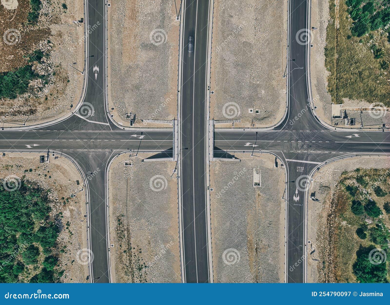 Expressway on the Peljesac Peninsula Under Construction Stock Image ...