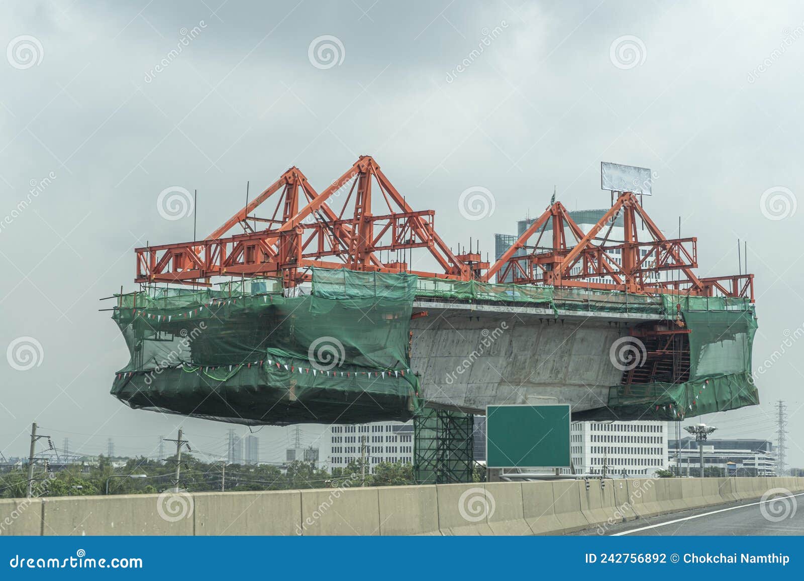 Expressway Road Construction Overpass Bridge Junction Way Speed Drive ...