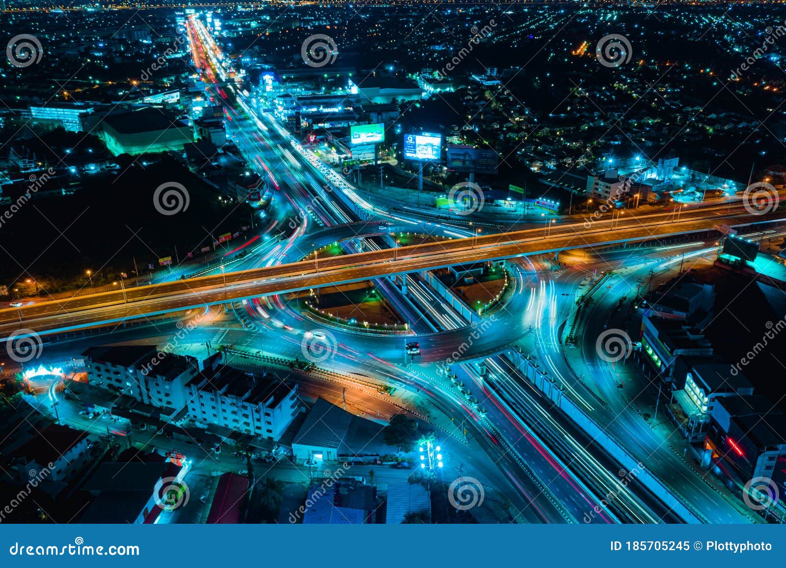 Expressway Top View, Road Traffic an Important Infrastructure Stock ...