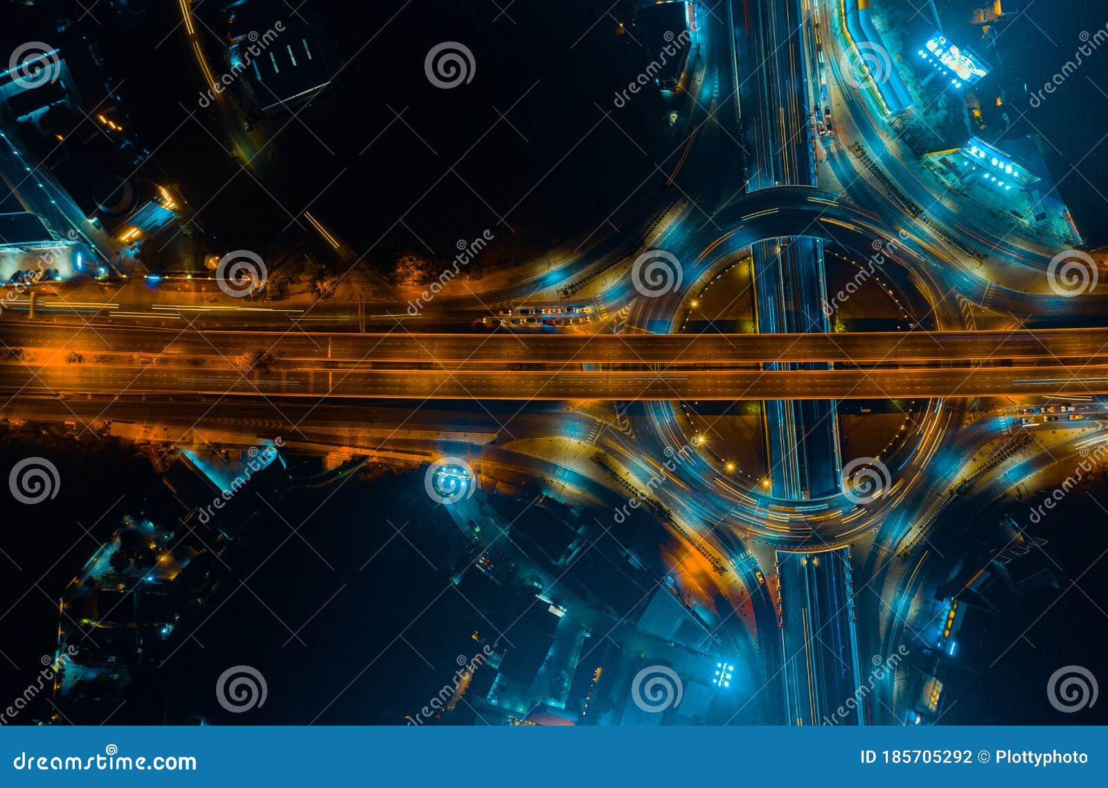 Expressway Top View, Road Traffic an Important Infrastructure Stock ...
