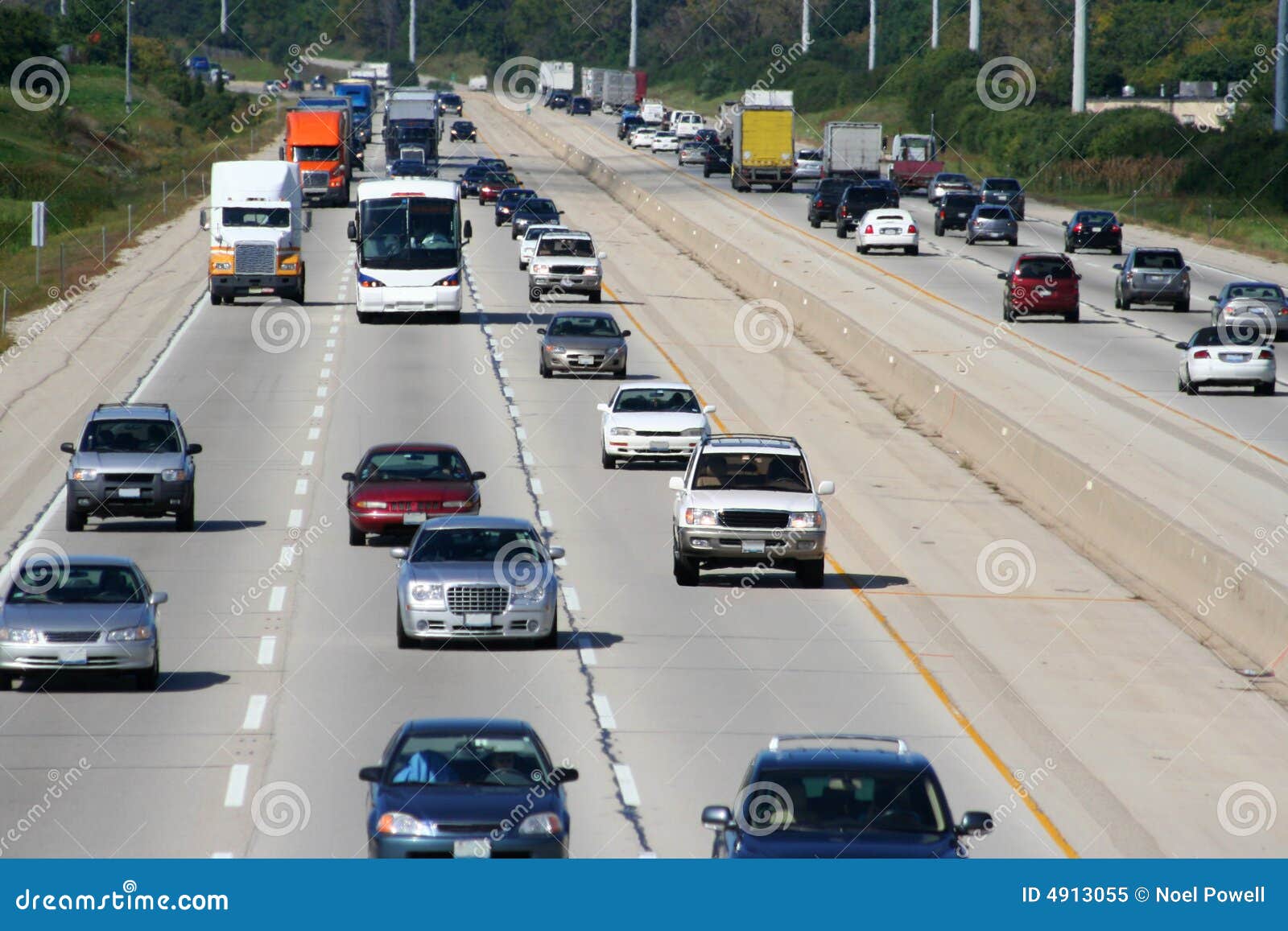 Expressway Traffic 2 stock image. Image of auto, transportation - 4913055