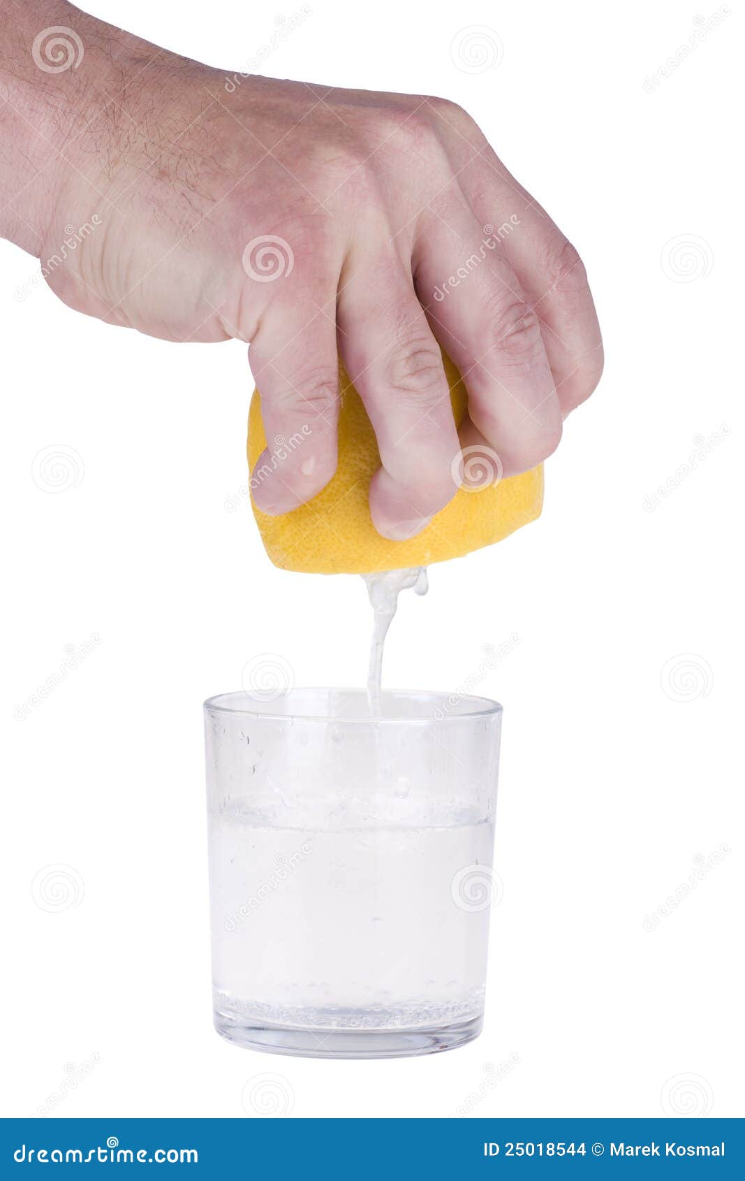 Exprimir el limón foto de archivo. Imagen de primer, chapoteo - 25018544