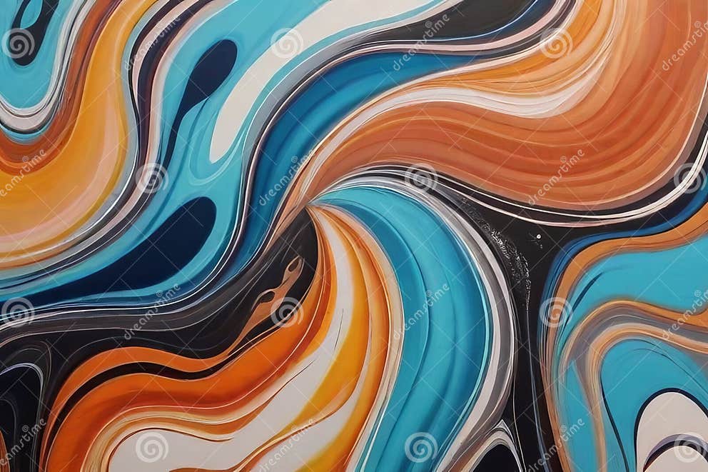 Exquisite Acrylic Flow Artwork: Mesmerizing Abstract Banner Design ...