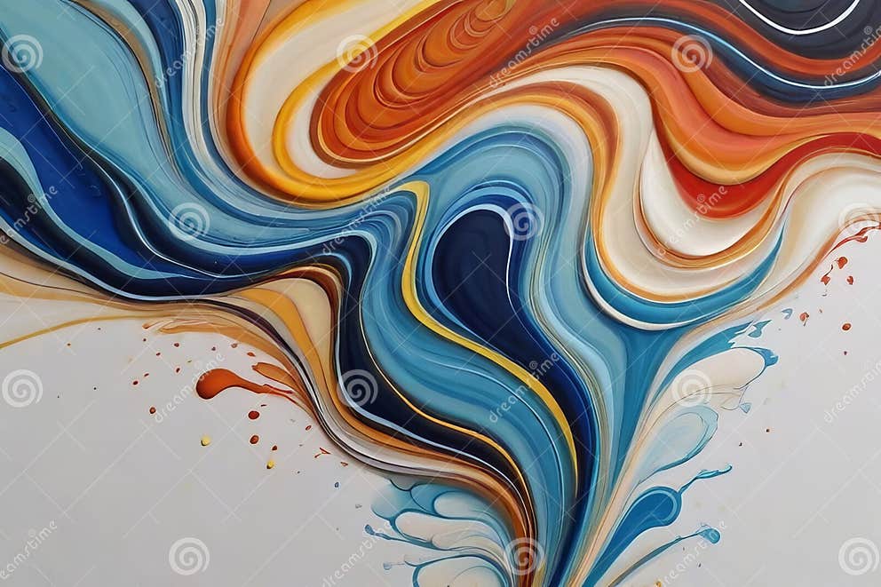 Exquisite Acrylic Flow Artwork: Mesmerizing Abstract Banner Design ...