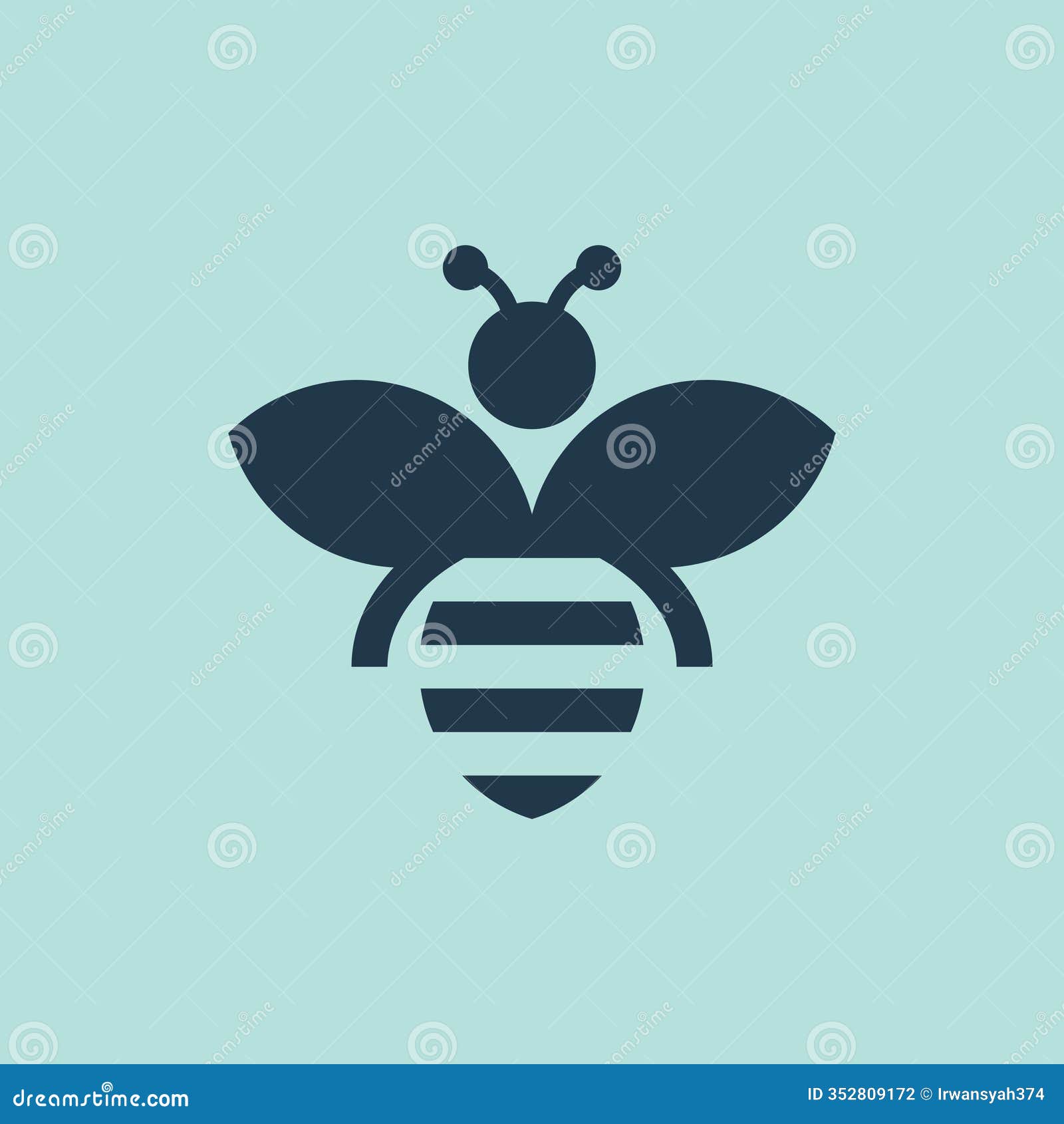Exquisite Bee Logos for Elegant Brands Stock Illustration ...