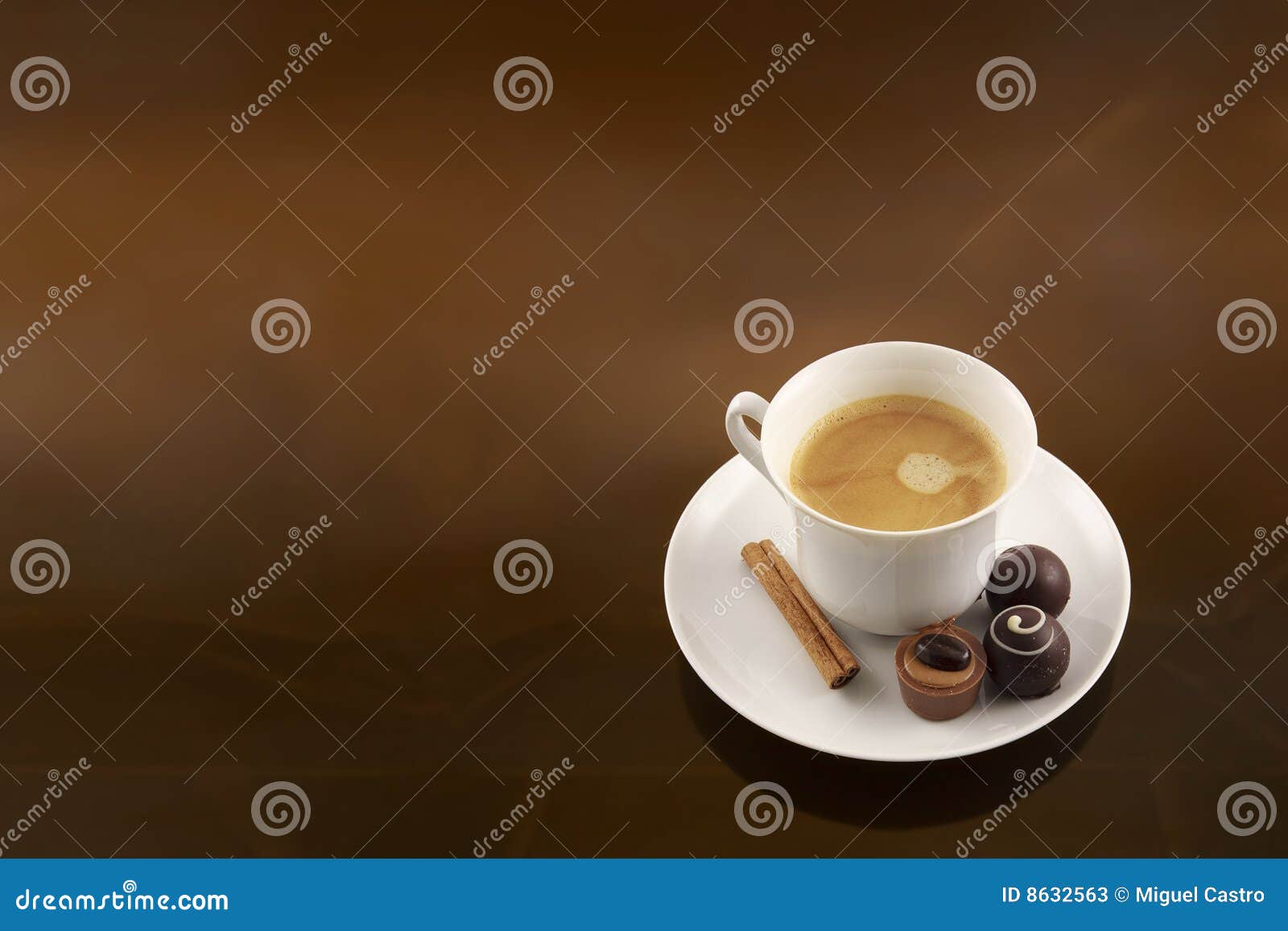 Exquisite Coffee Cup and Chocolates Stock Image - Image of delicious ...