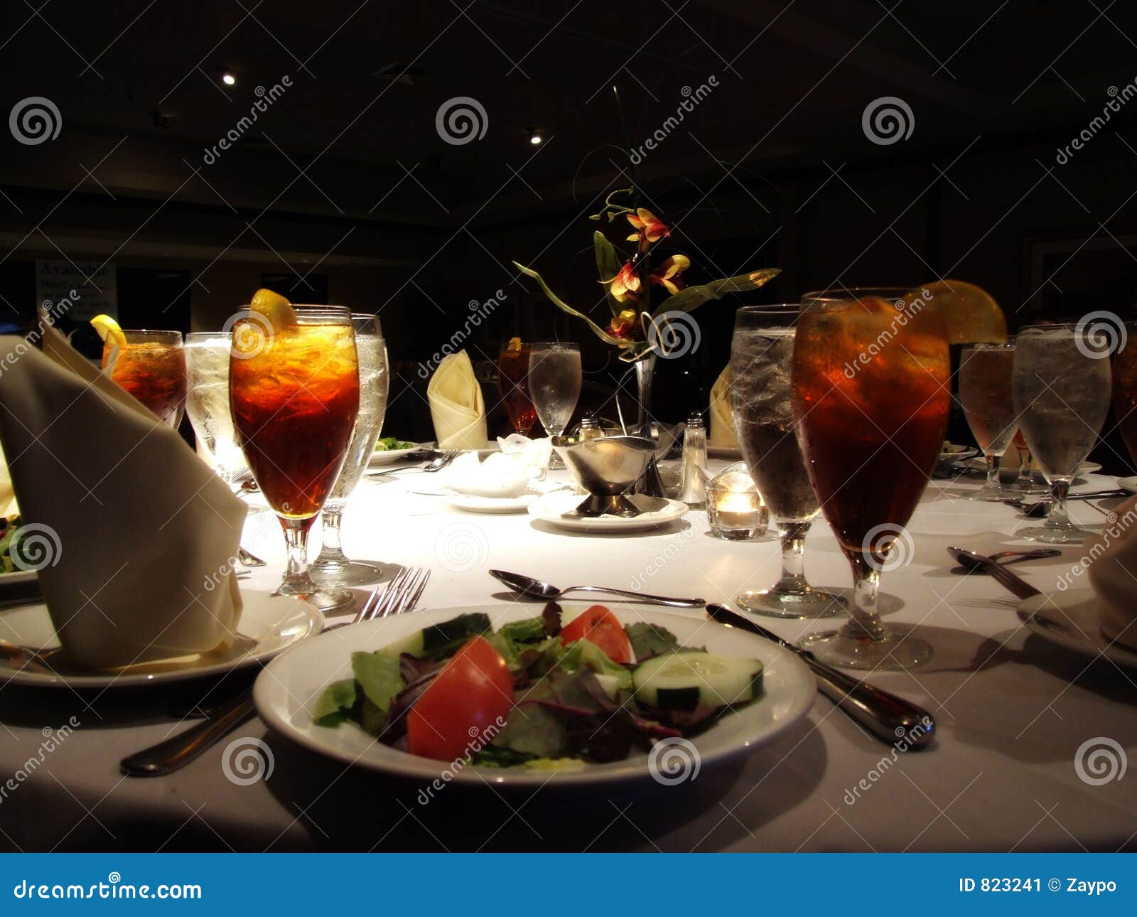 Exquisite Dining stock image. Image of white, event, table - 823241