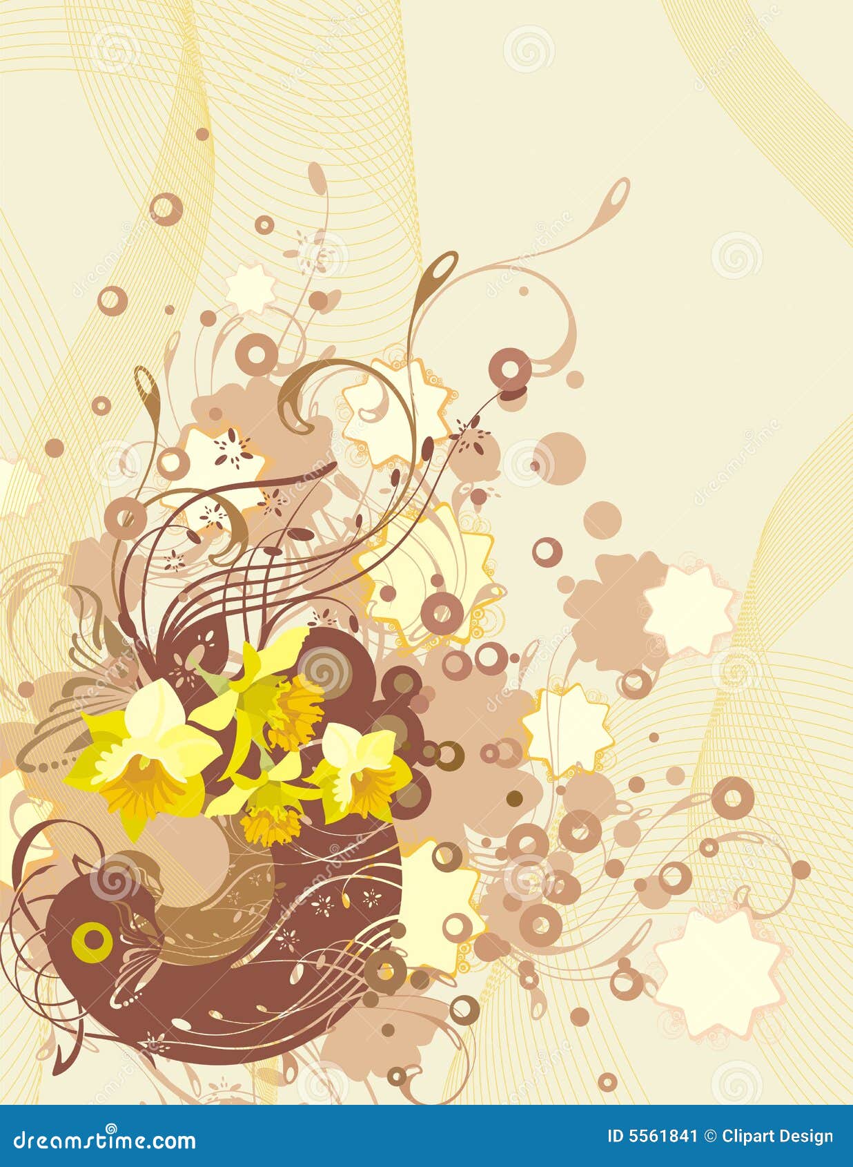 Exquisite Floral Background Stock Vector - Illustration of clipart ...