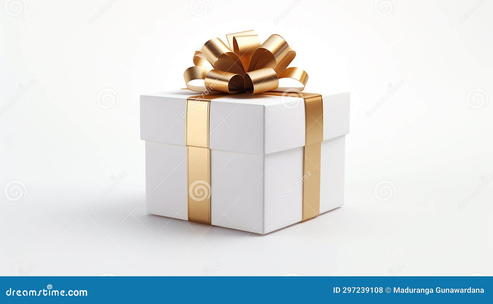 Exquisite Gift Box on Clear White Background - Elegant Present ...