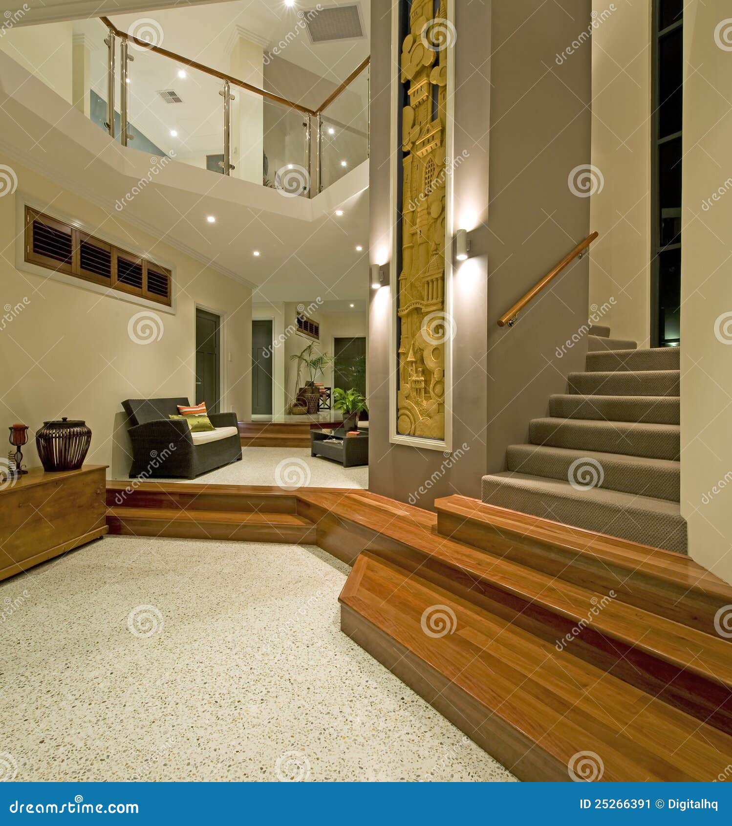 Exquisite home entrance stock image. Image of timber - 25266391