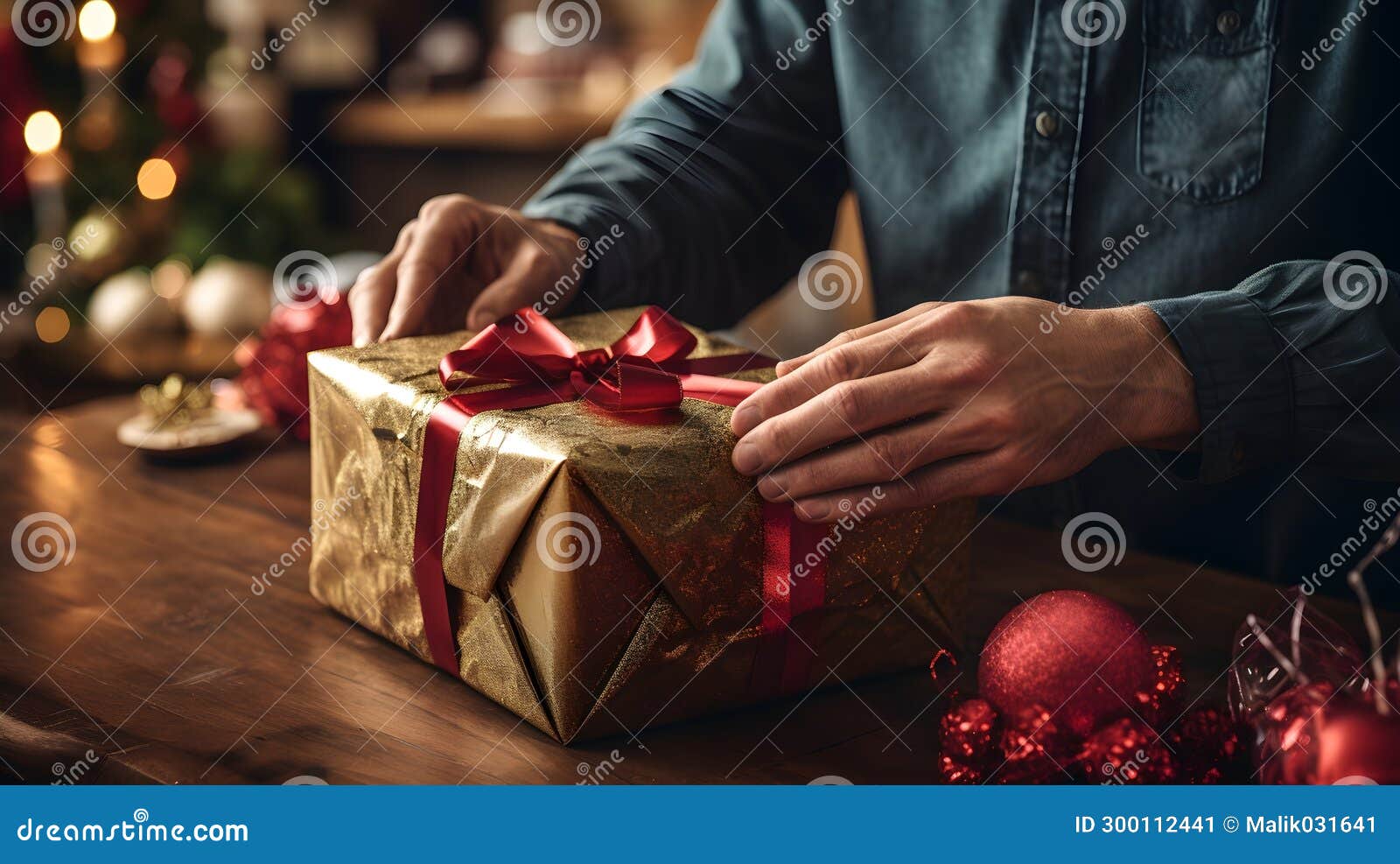 An Exquisite Image Capturing the Moment of Unwrapping a Beautifully ...