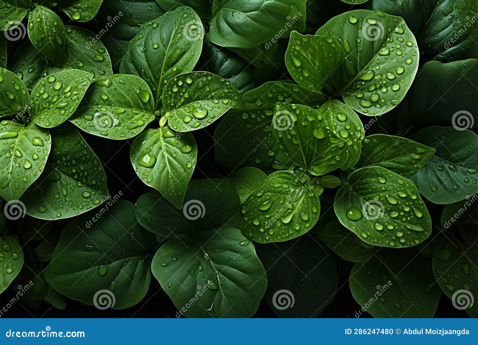 Exquisite Leaf Textures Create a Stunning Greenery Top View Stock Photo ...