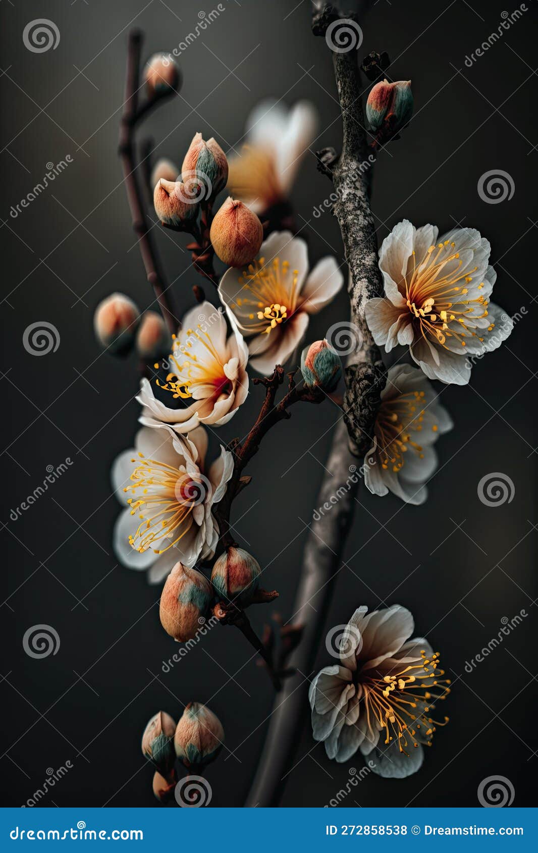 An Exquisite Portrayal of Beautiful Flowers Stock Illustration ...