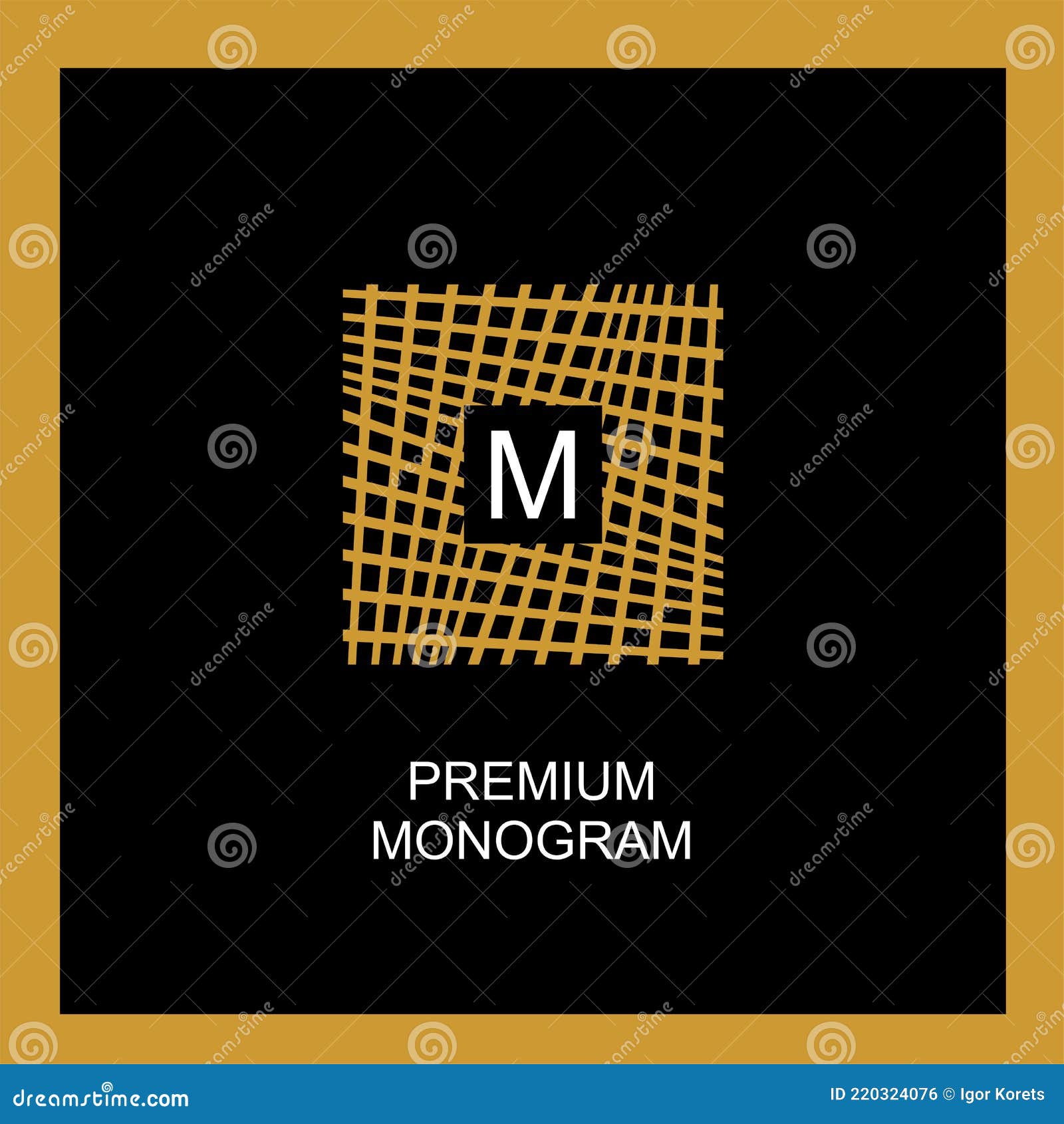 Exquisite Template for Creating a Monogram, Emblem, Logo. Intertwined ...