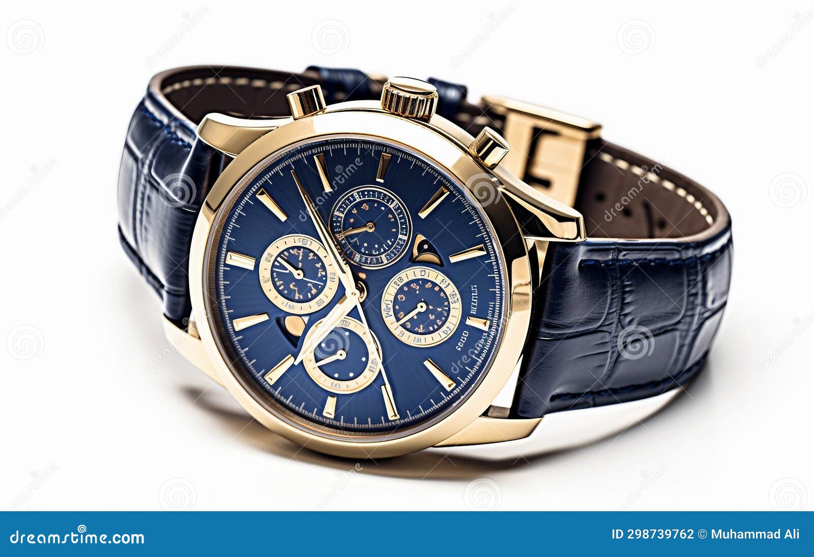 Exquisite Watch Design on White Background Stock Photo - Image of shot ...