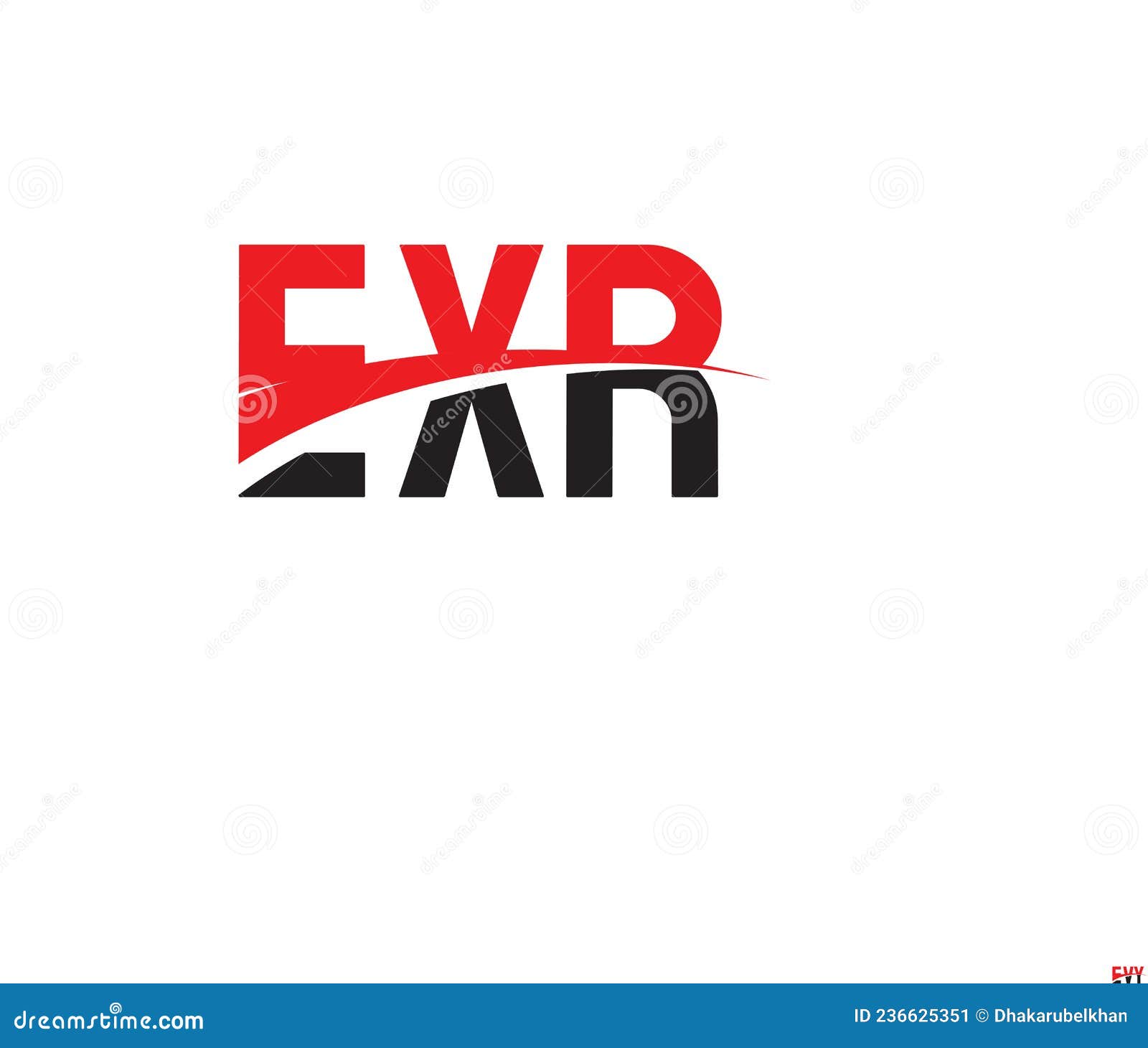 EXR Letter Initial Logo Design Vector Illustration Stock Vector ...