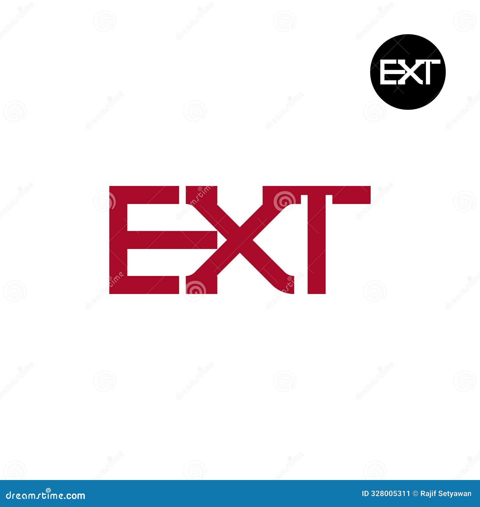 EXT Logo Letter Monogram Design Stock Vector - Illustration of venture ...