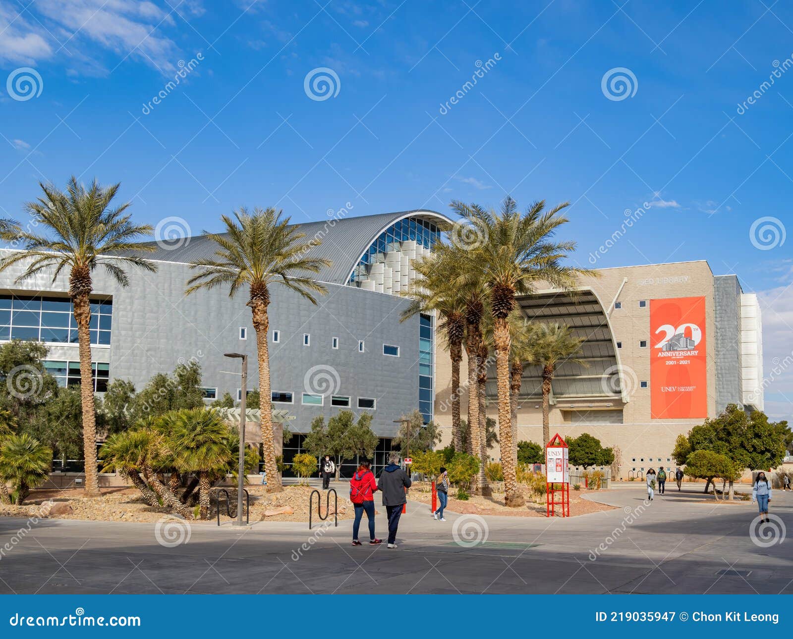 Exteior View of the UNLV Lied Library Editorial Photography - Image of ...
