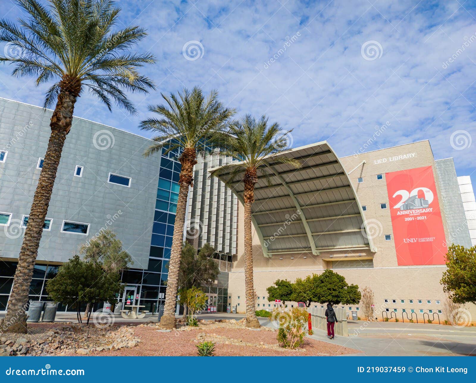 Exteior View of the UNLV Lied Library Editorial Stock Image - Image of ...