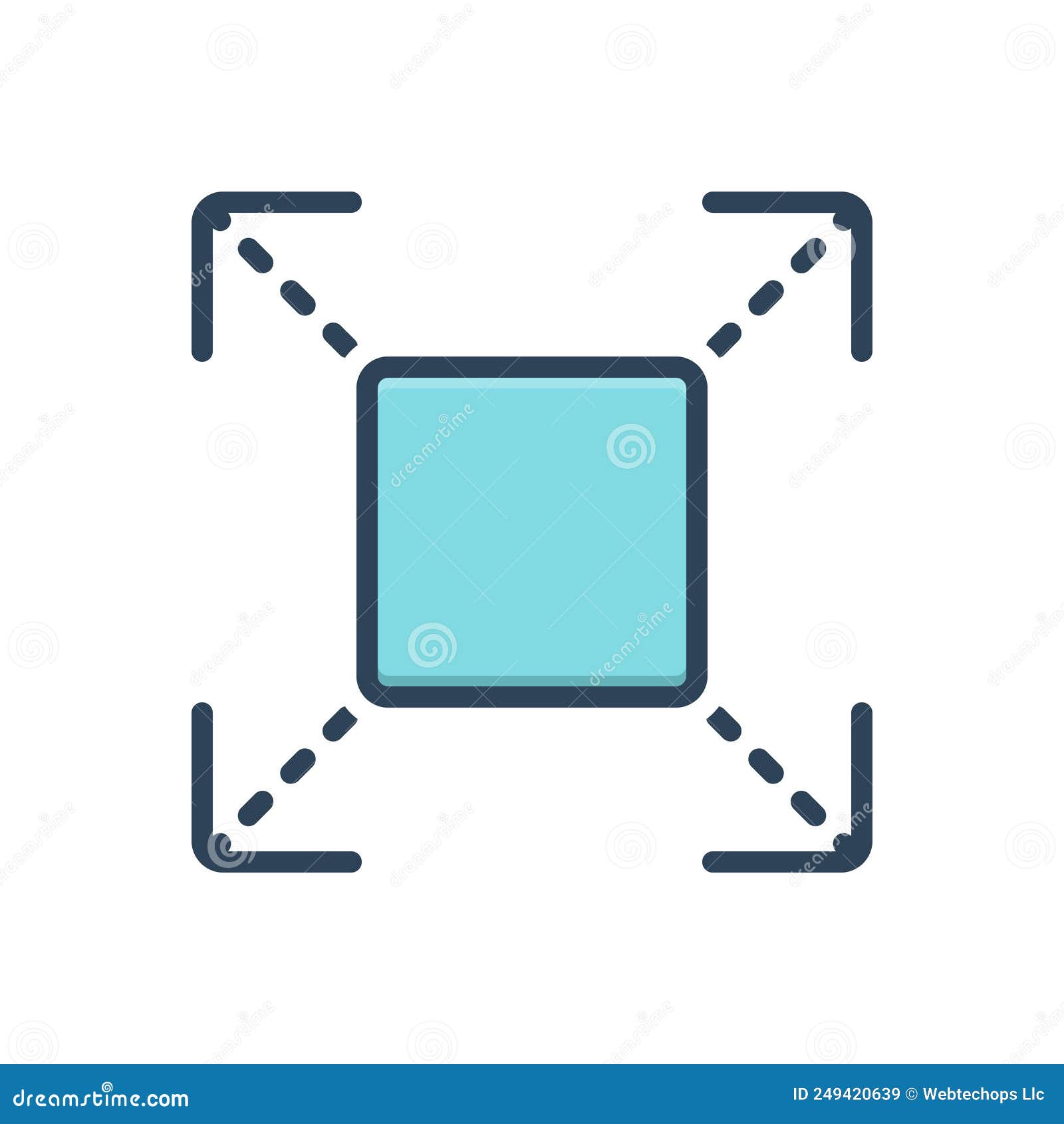 Color Illustration Icon for Extend, Prolong and Expand Stock ...