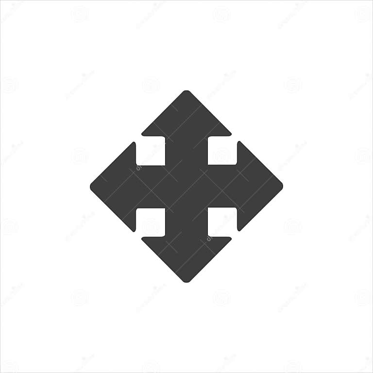 Extend Icon on White Isolate. EPS10 Vector Stock Illustration ...