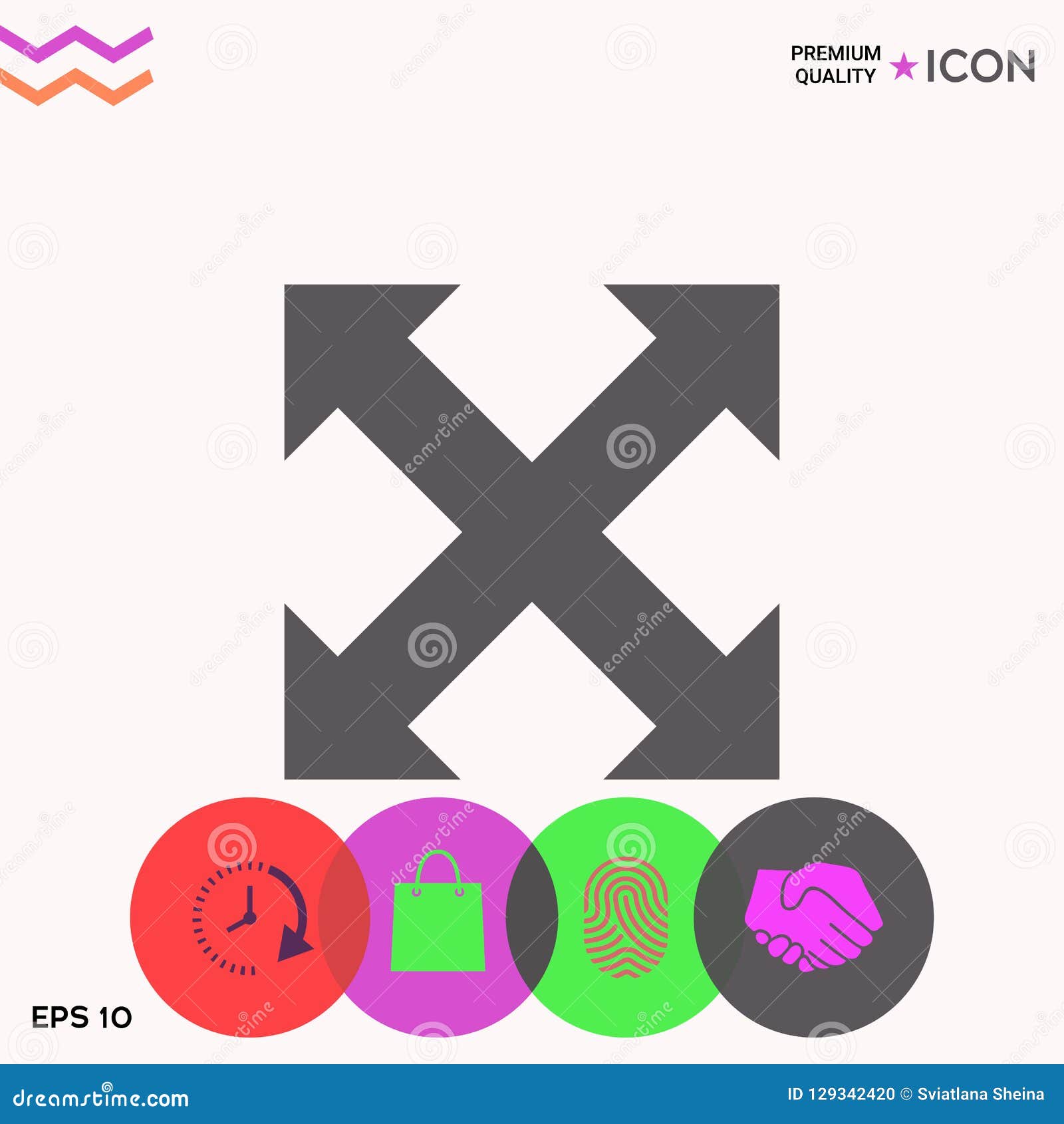 Extend, Resize, Enlarge Arrow Icon. Cursor Drag Icon In Line Design ...