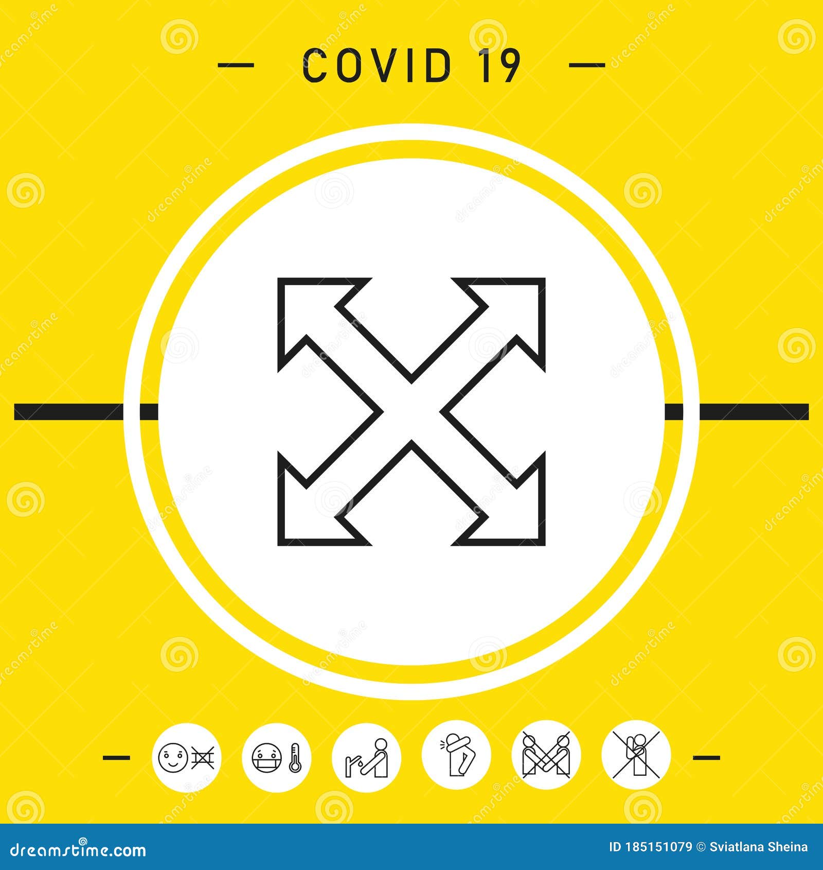 Extend, Resize, Enlarge Arrow Icon. Cursor Drag Icon In Line Design ...