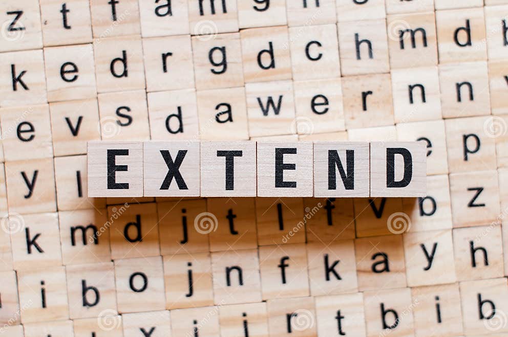 Extend word concept stock image. Image of extend, open - 142630709