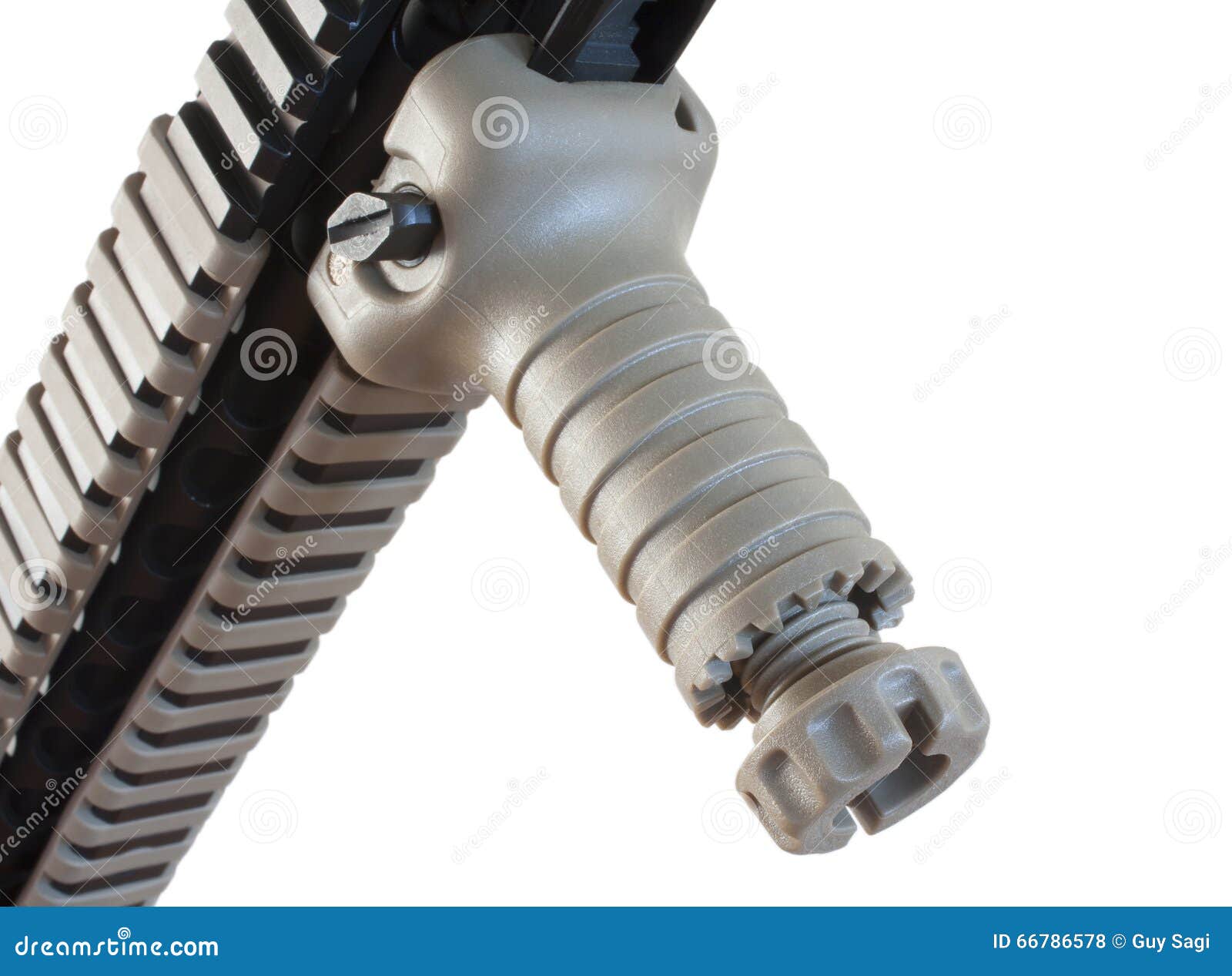 Extendable grip stock photo. Image of rail, gray, foregrip - 66786578