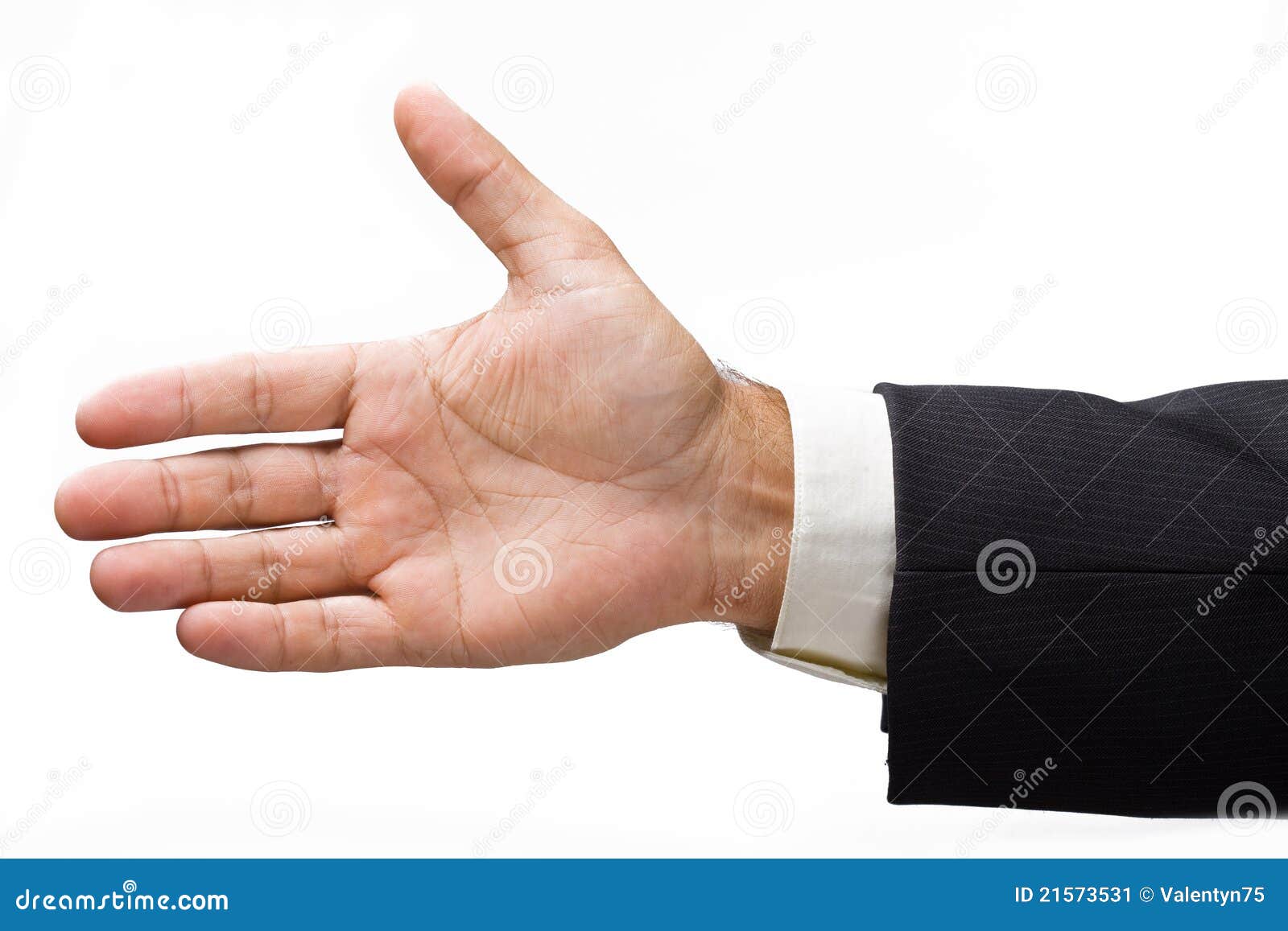 Extended Businessman S Hand for a Handshake. Stock Image - Image of ...