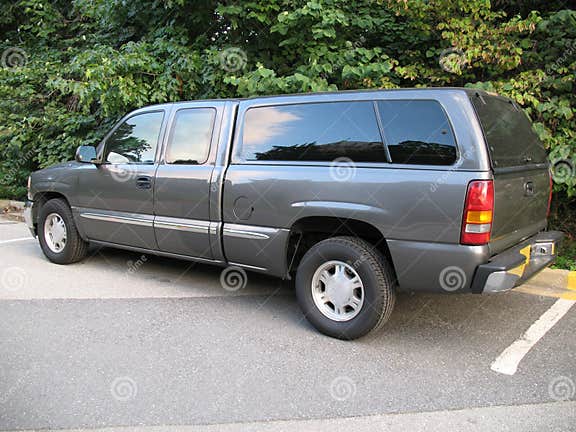 Extended Cab Truck stock image. Image of grey, covers - 1271803