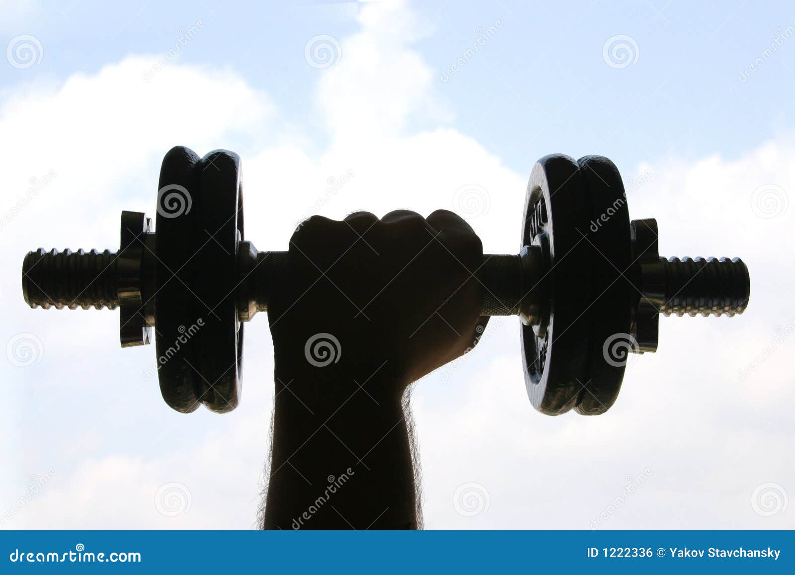 The Extended Hand with Weight. Stock Photo - Image of healthy, dumbells ...