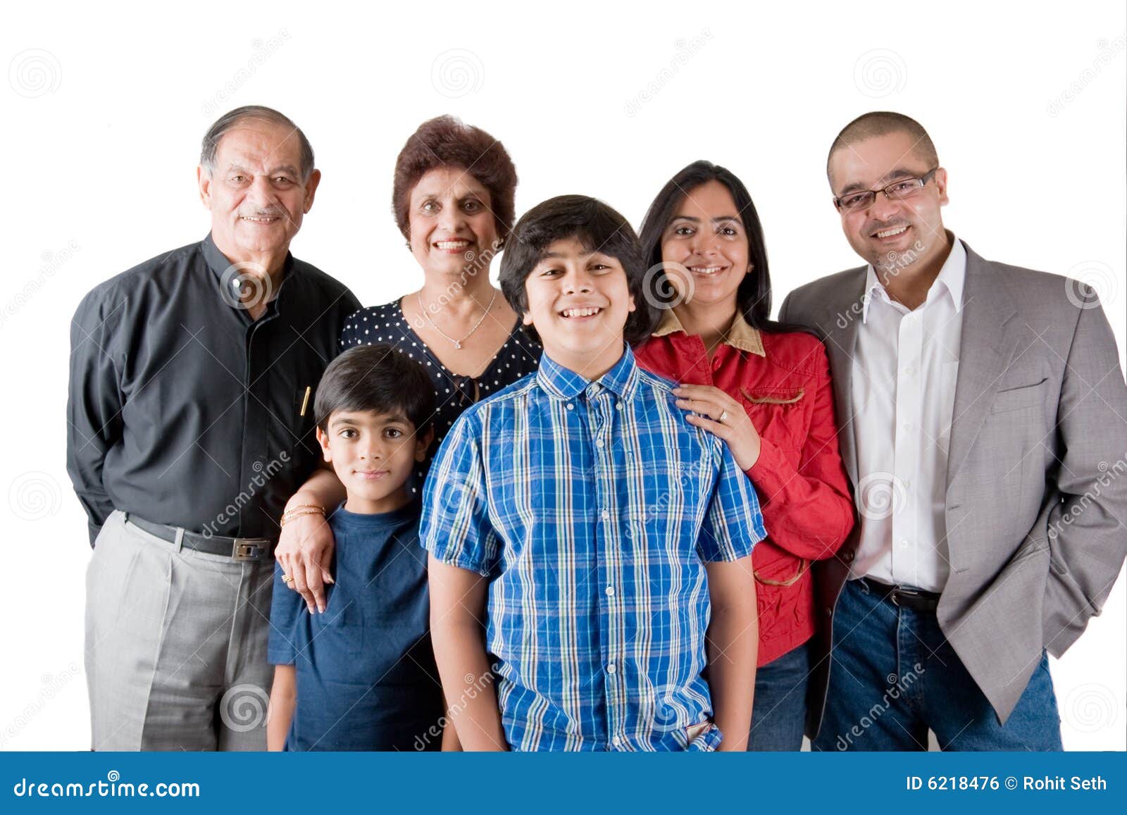 Extended Indian Family stock photo. Image of grandparent - 6218476
