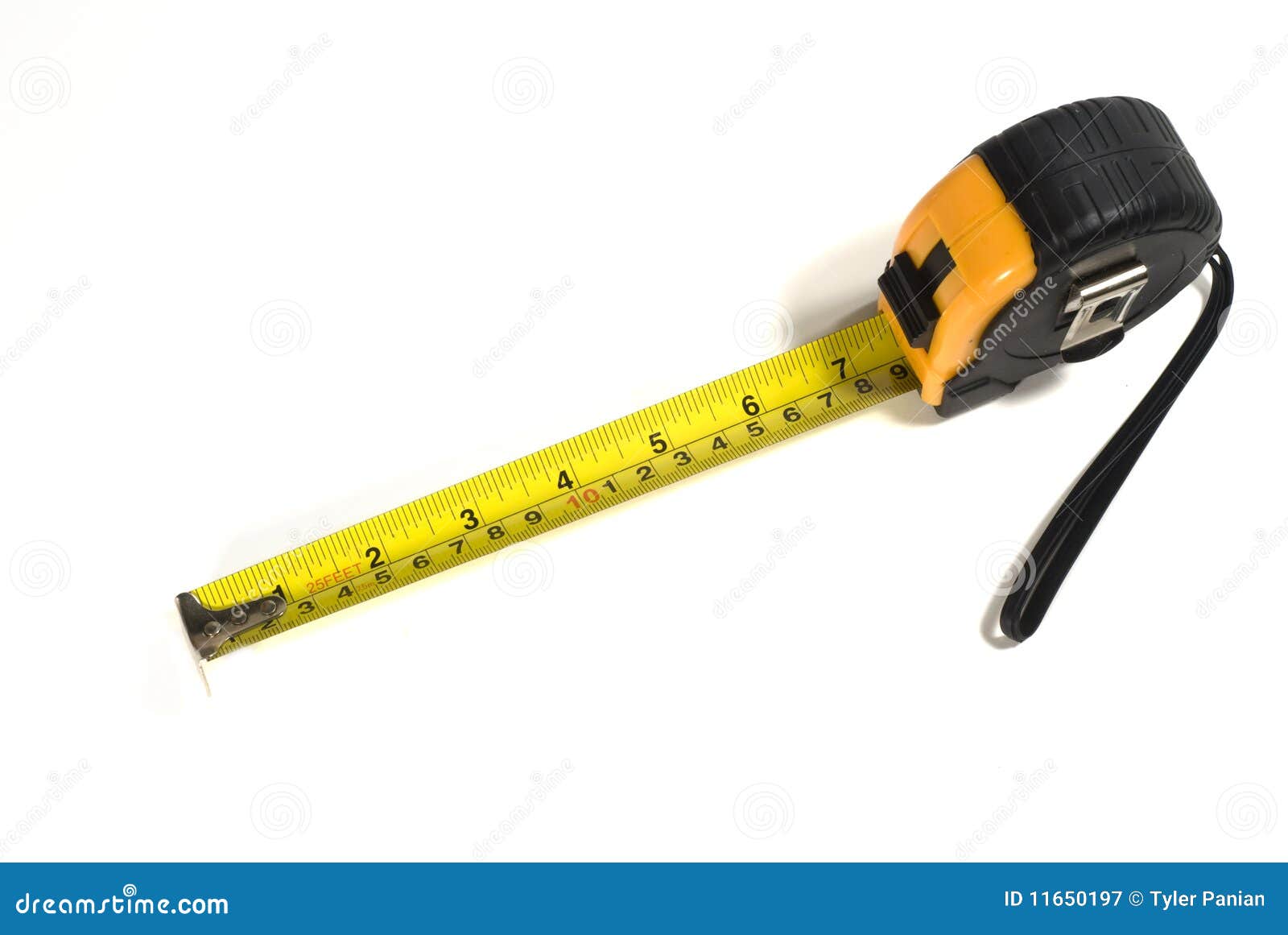 Extended measuring tape stock image. Image of design - 11650197