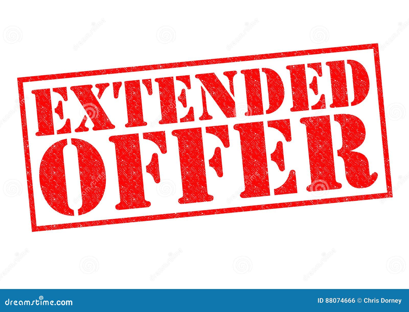 EXTENDED OFFER stock illustration. Illustration of advertising - 88074666