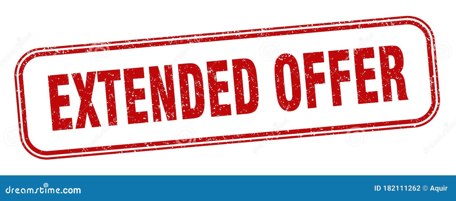 Extended Offer Stamp. Extended Offer Square Grunge Sign Stock Vector ...