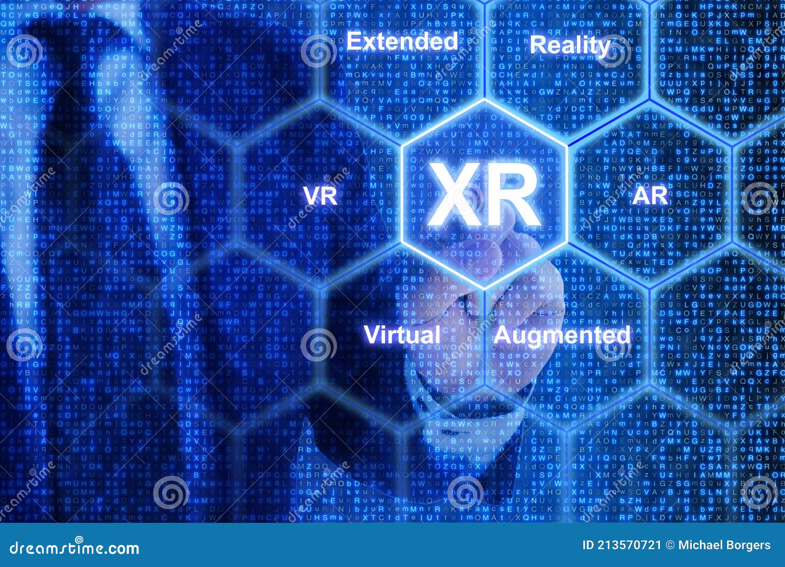 Extended Reality Technology Expert Stock Illustration - Illustration of ...