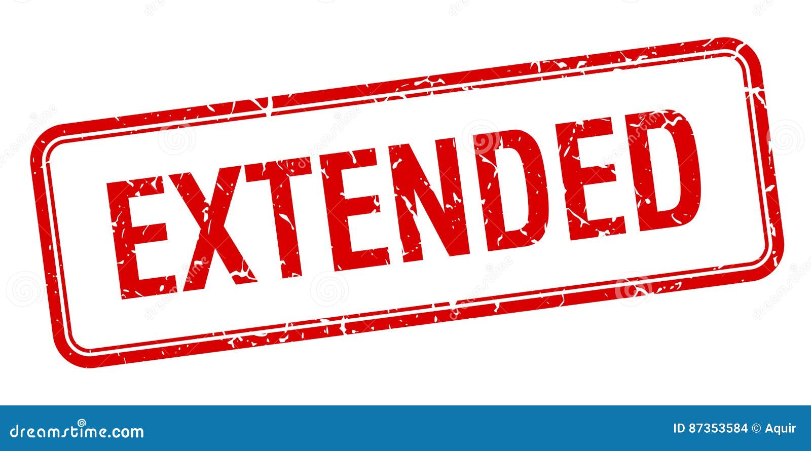 Extended Red Square Isolated Stamp Stock Vector - Illustration of ...