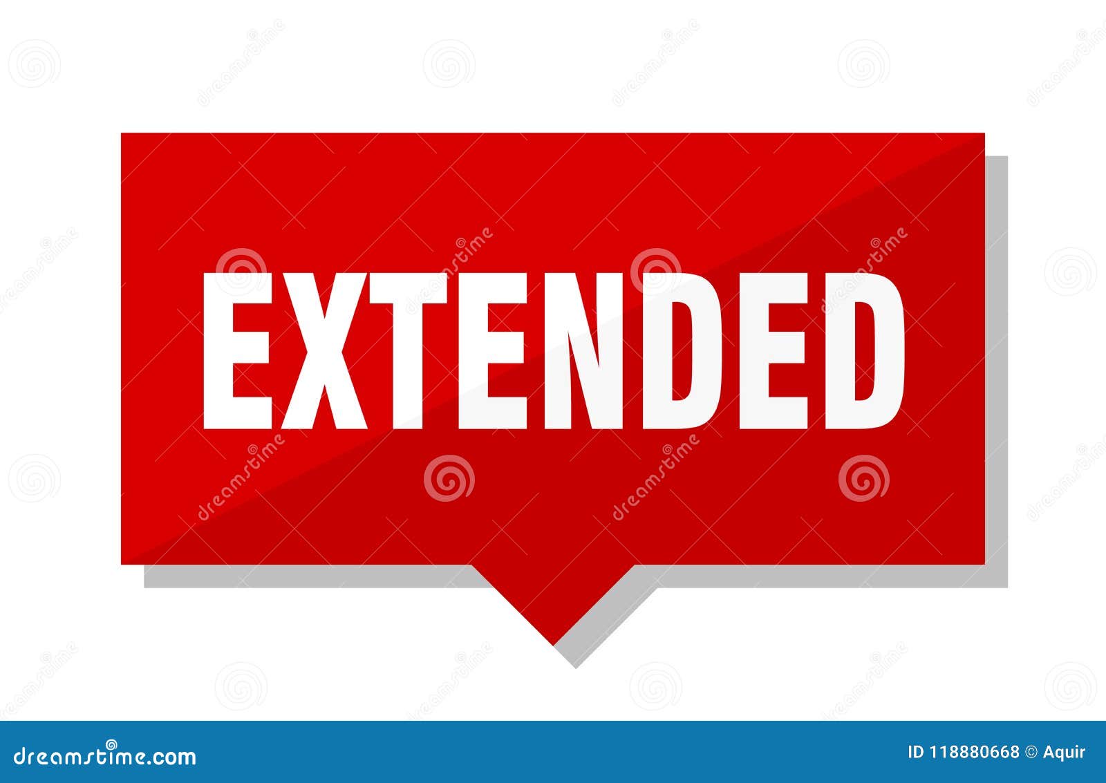 Extended price tag stock vector. Illustration of template - 118880668