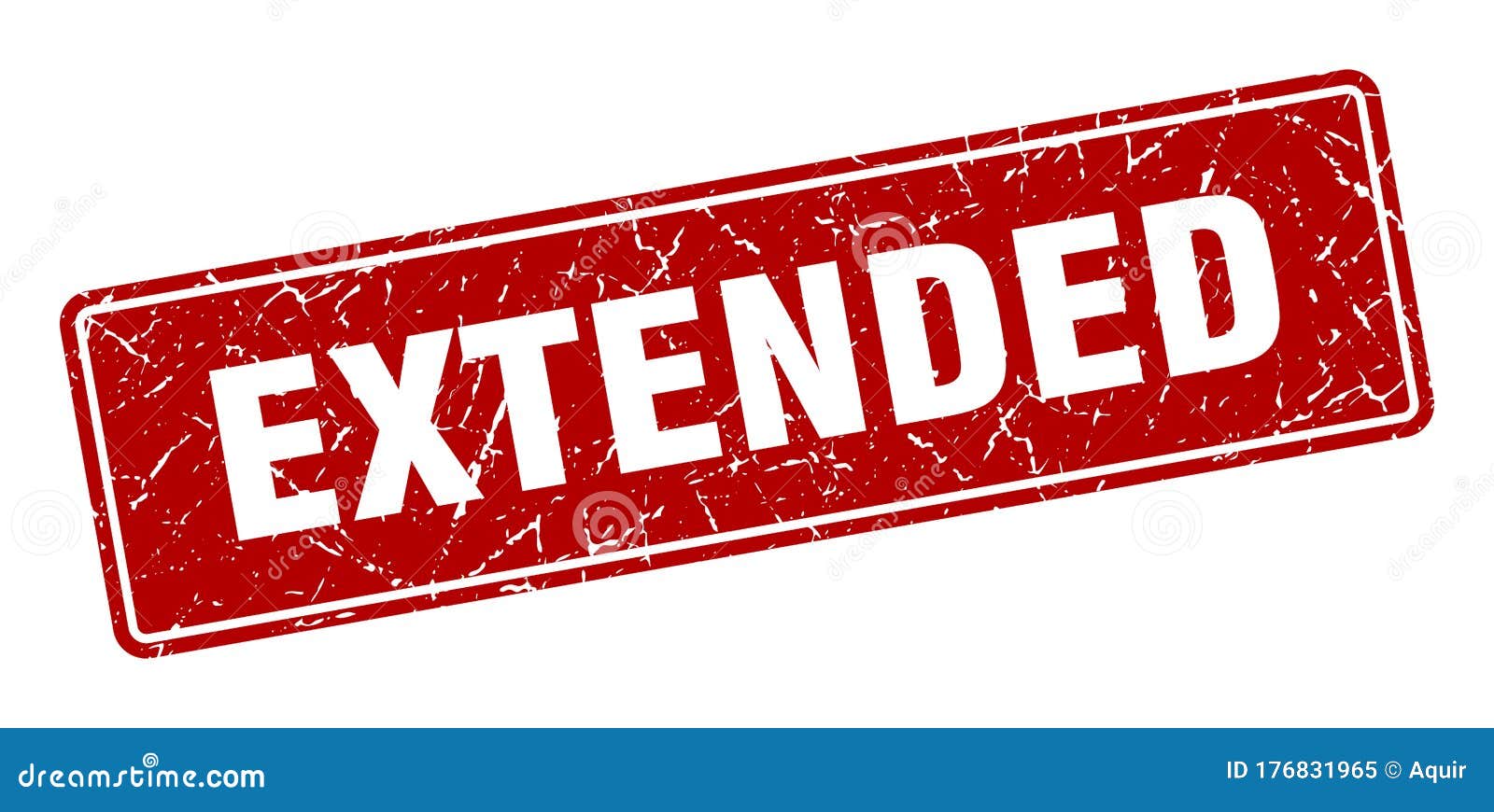 Extended Sign. Extended Grunge Stamp Stock Vector - Illustration of ...