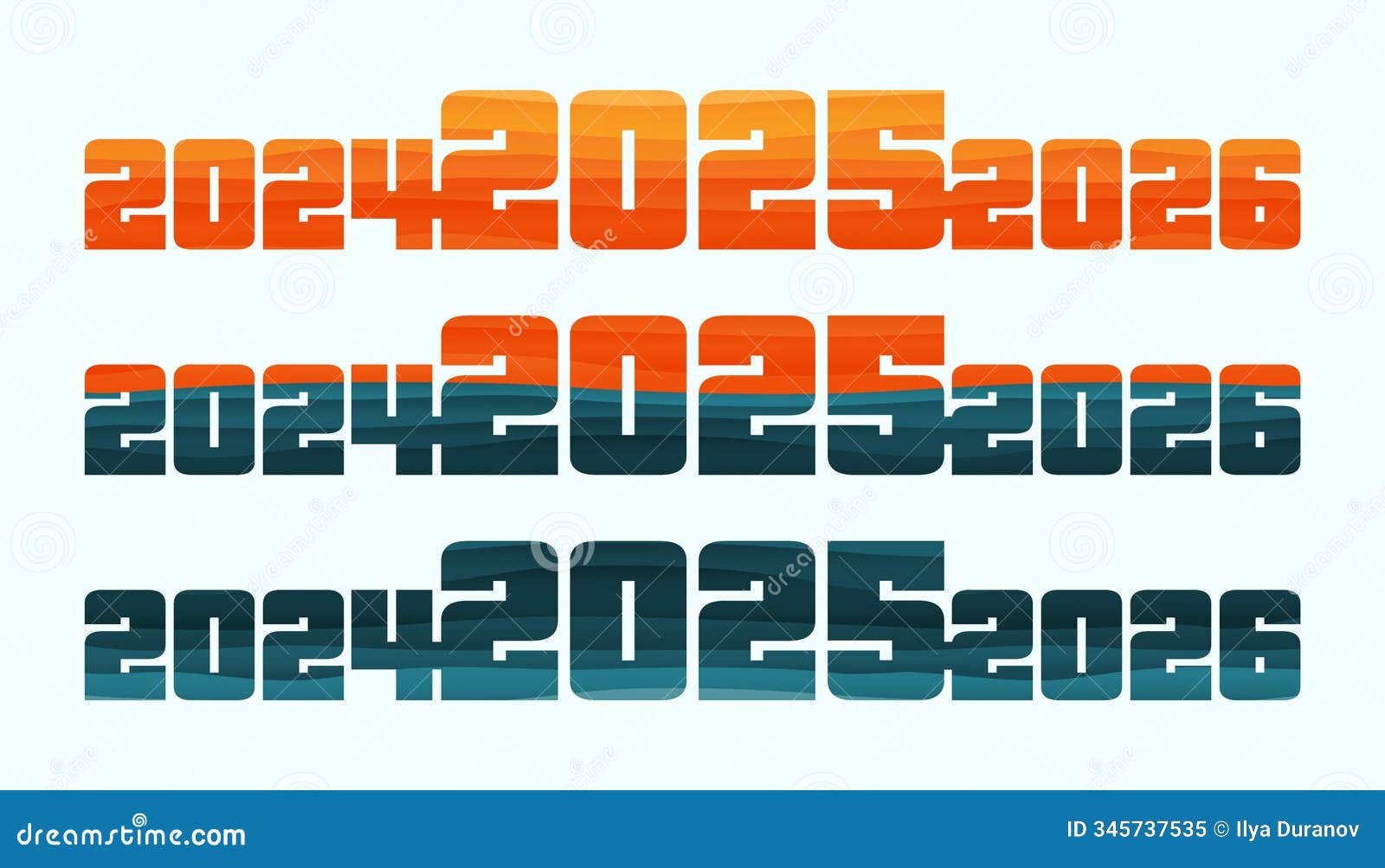 Extended Timeline Typography Horizontal Poster Stock Vector ...