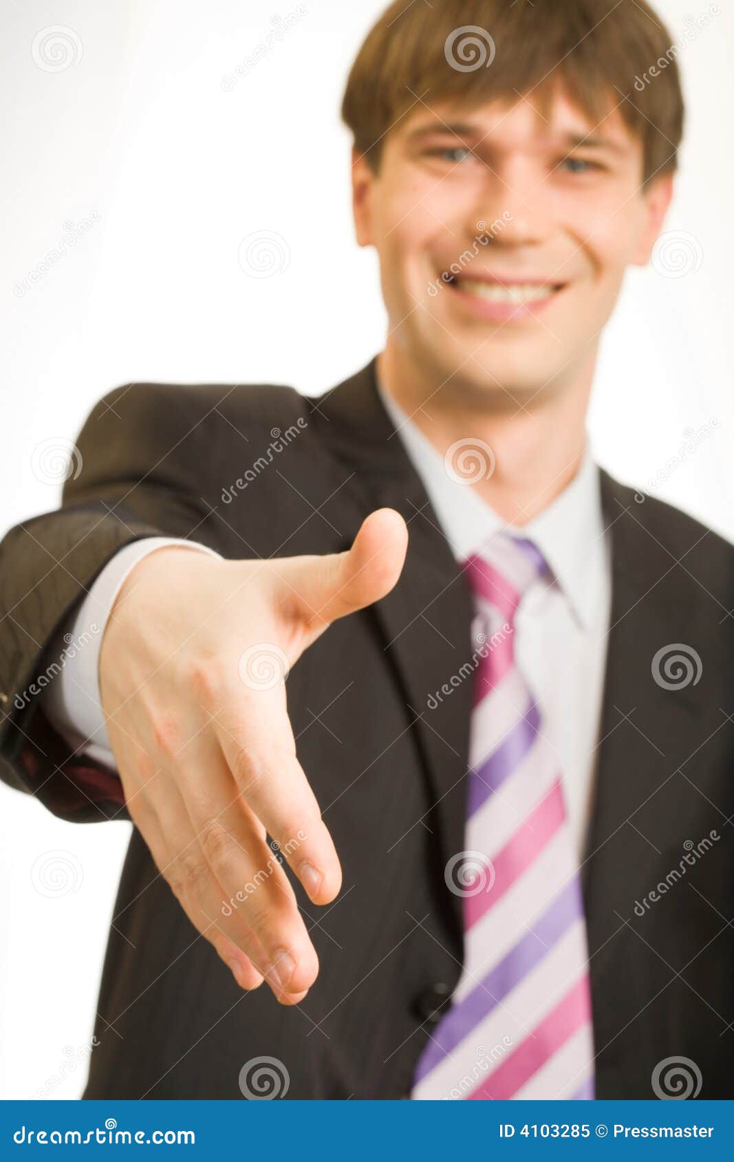 Extending the hand stock image. Image of caucasian, isolated - 4103285